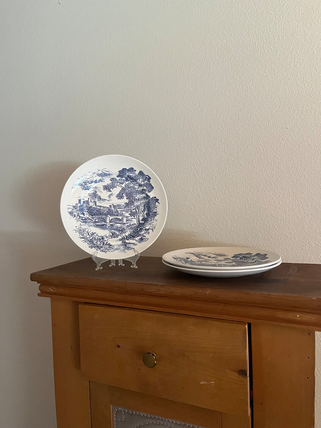 Wedgewood Countryside Blue Dinner Plates - Etsy