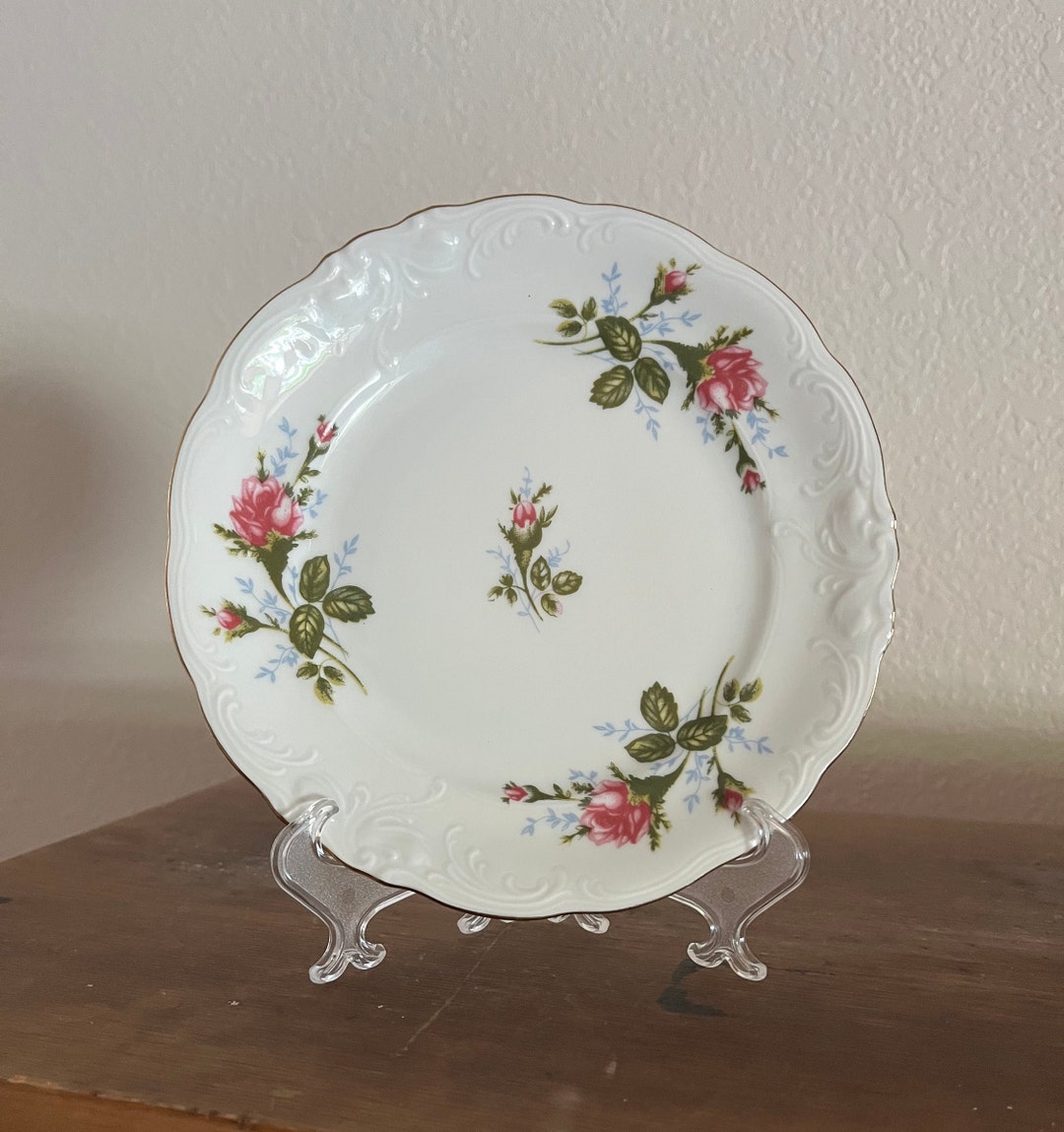 Royal Kent Poland Moss Rose Bread and Butter Plate - Etsy