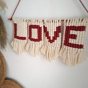 Pixel Love Sign - Customized Garland With Lettering - Macrame Pixel ...