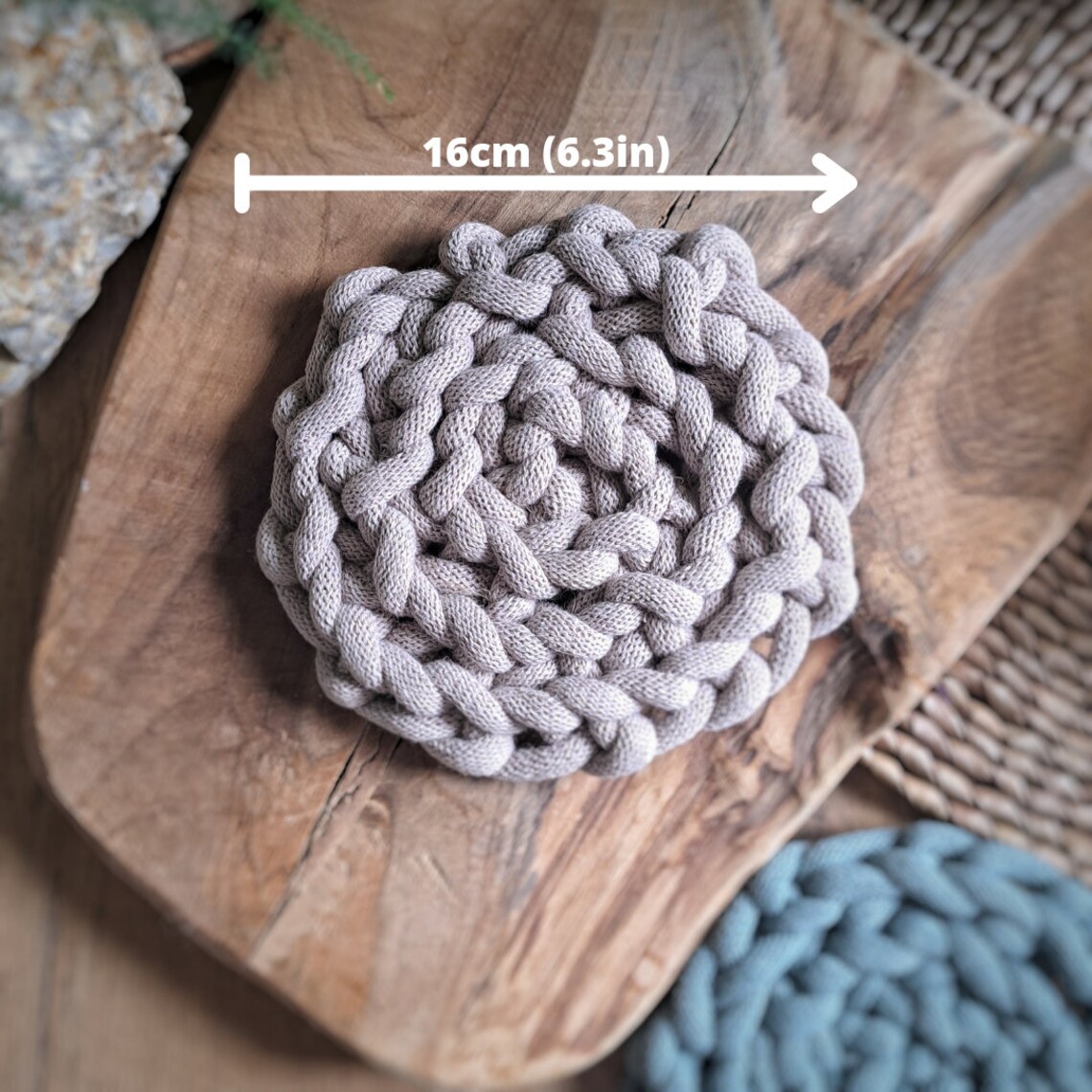 Macrame Coasters Earthy Tones and Thick Jumbo Cord 2 Sizes - Etsy