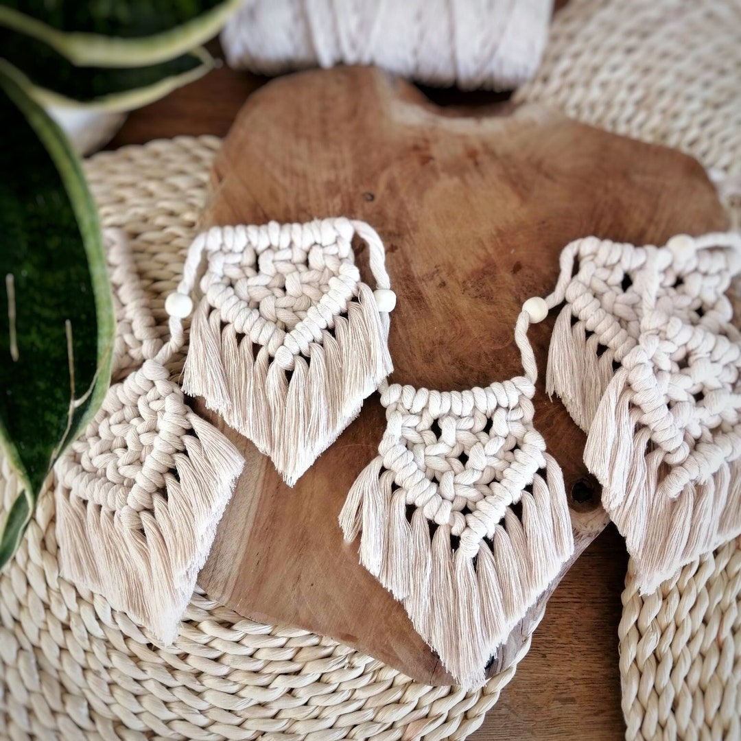 Macrame Garland - Farmhouse Garland, Boho Garland for Cozy Room Decor ...