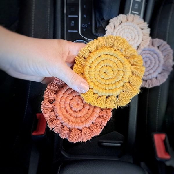 Macrame Coasters - Etsy