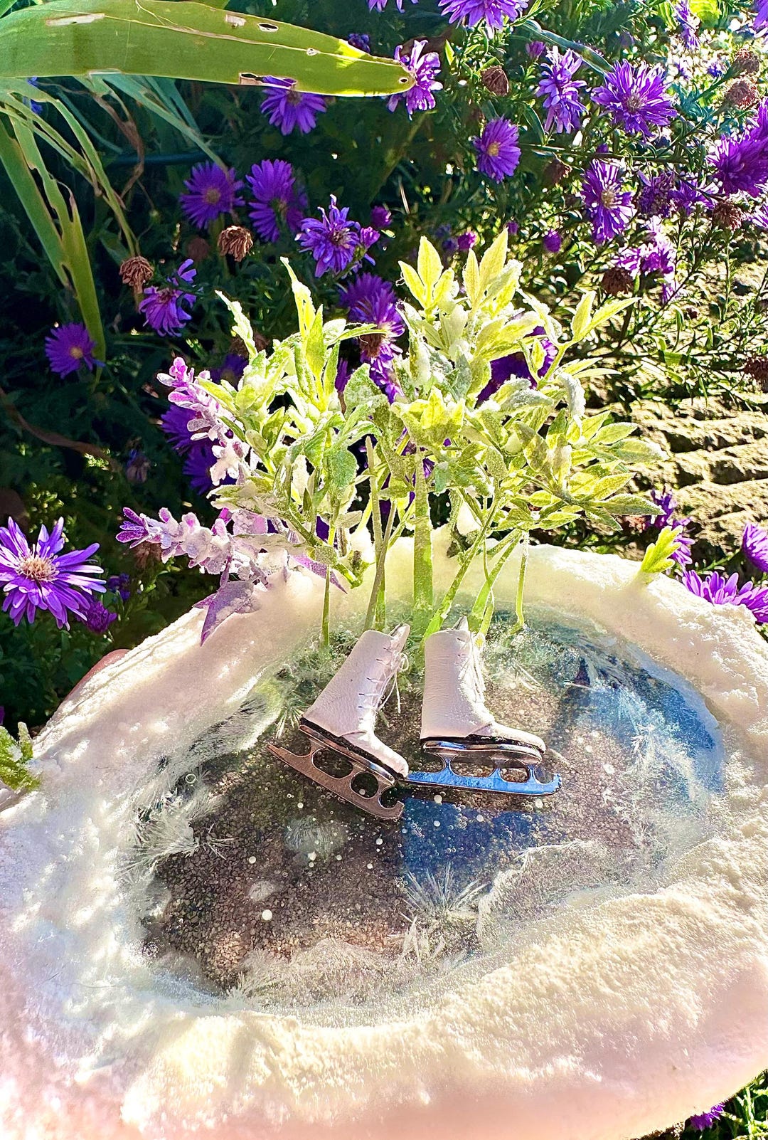 Frozen Lake, Miniature Lake, Ice Lake, Fairy Pond, Winter Miniature - Etsy