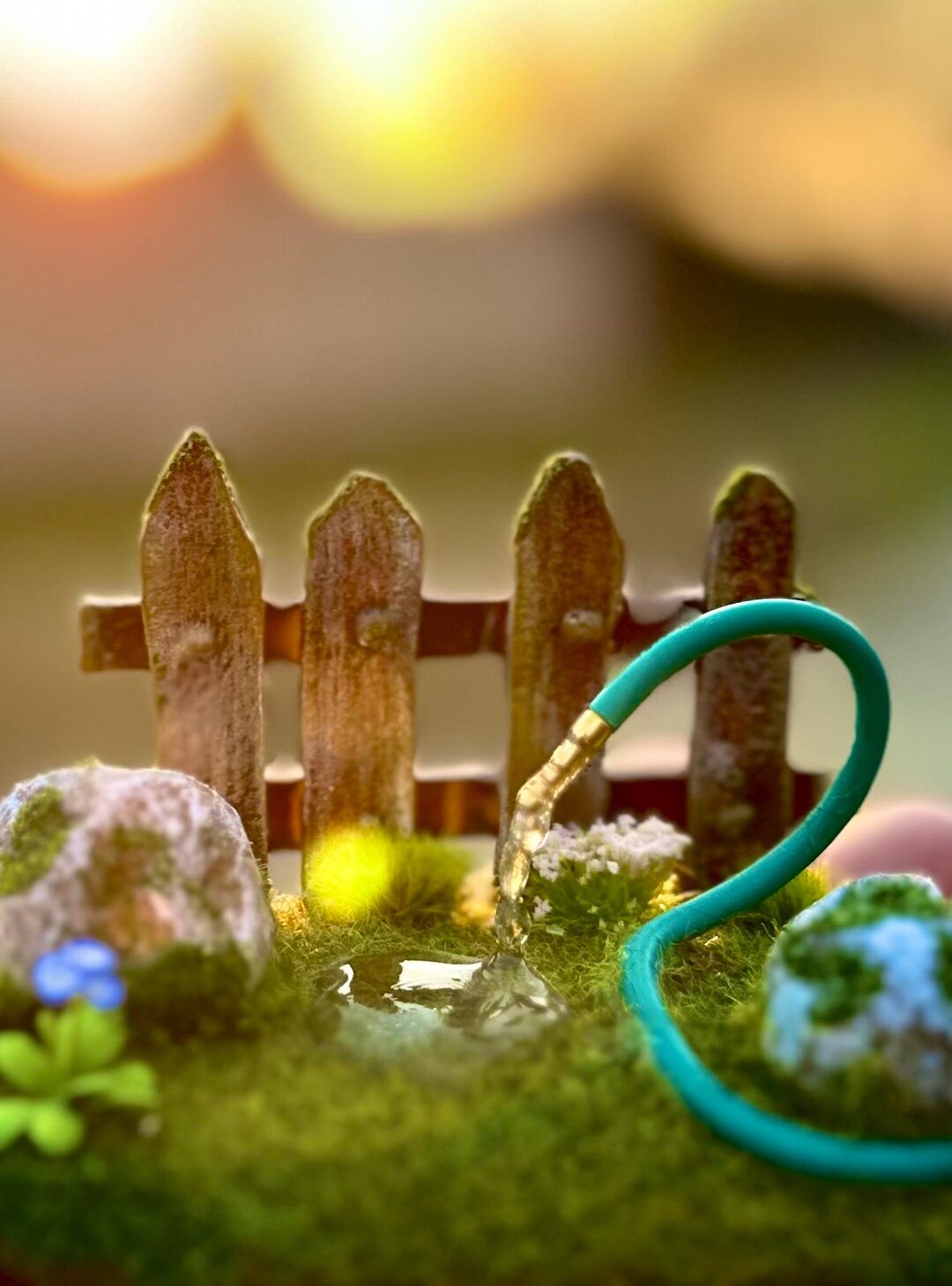 Miniature Garden Water Hose Miniature Fountain 1:12 - Etsy