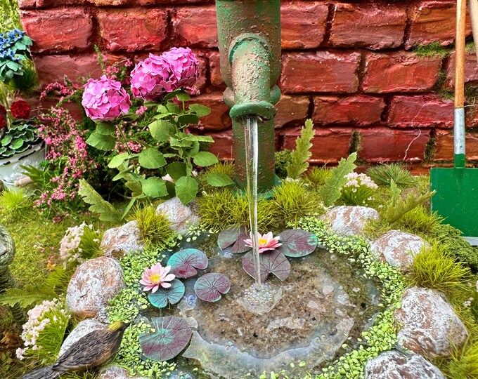 Miniature Fountain Miniature Hand Pump - Etsy