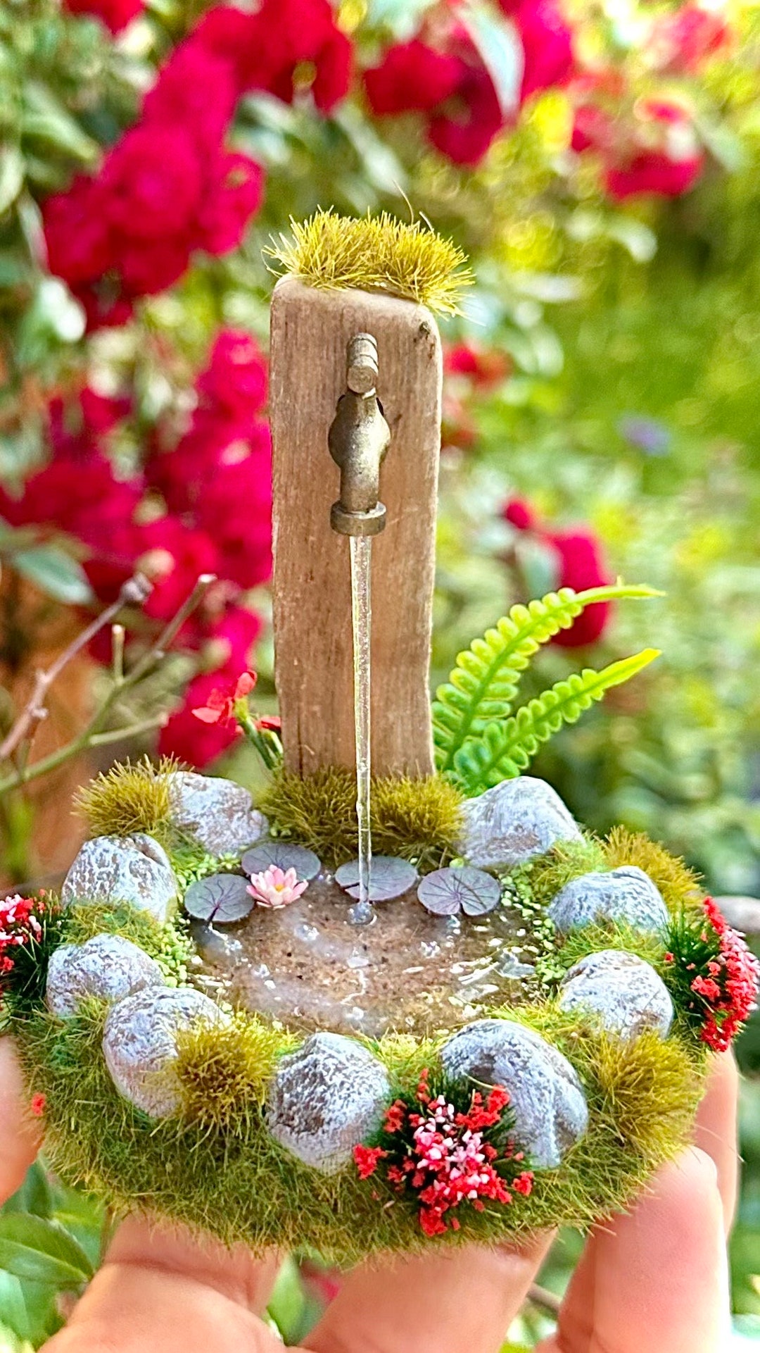 Miniature Fountain Miniature Garden Faucet - Etsy