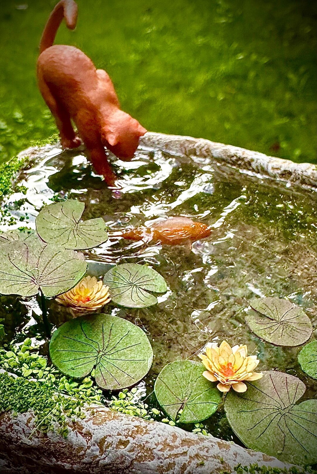 Miniature Fountain Miniature Lake Fairy Pond - Etsy