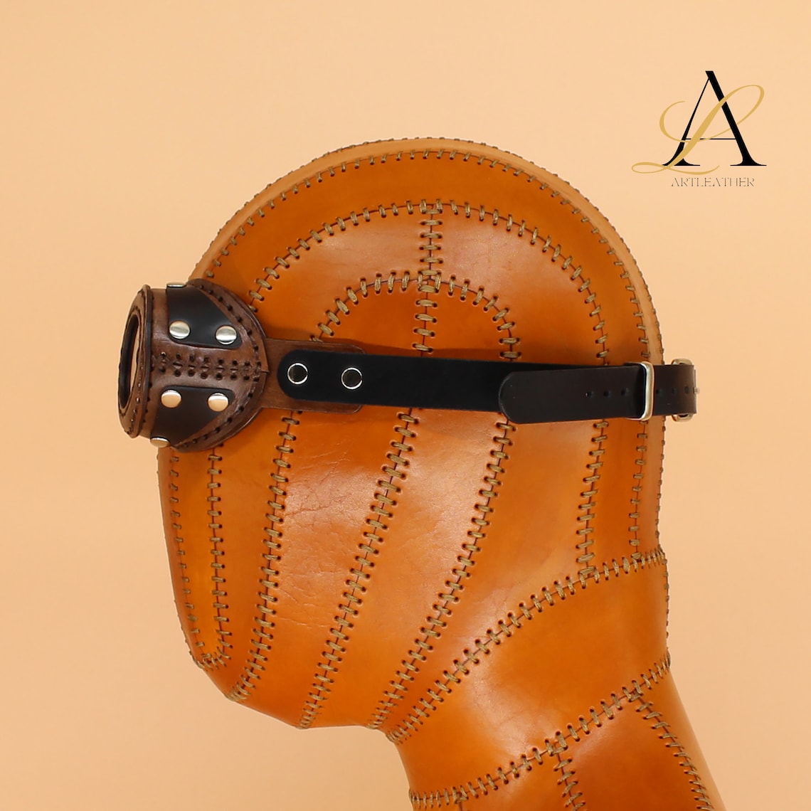 Leather Hand Stitched Steampunk Goggles Cosplay Leather - Etsy