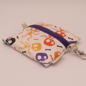 Mini Zipper Pouch Bag - Coin or Earbuds Keychain Zipper Pouch - Cute ...