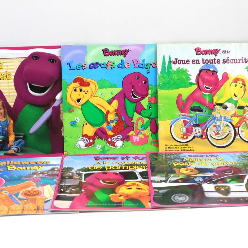 Barney Book - Etsy