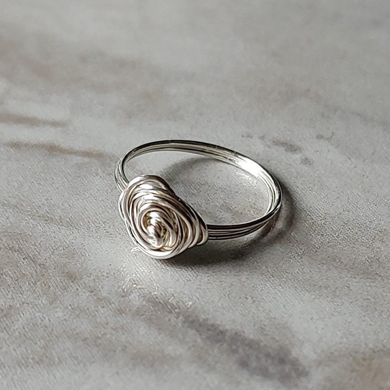 Wire Flower Ring - Etsy