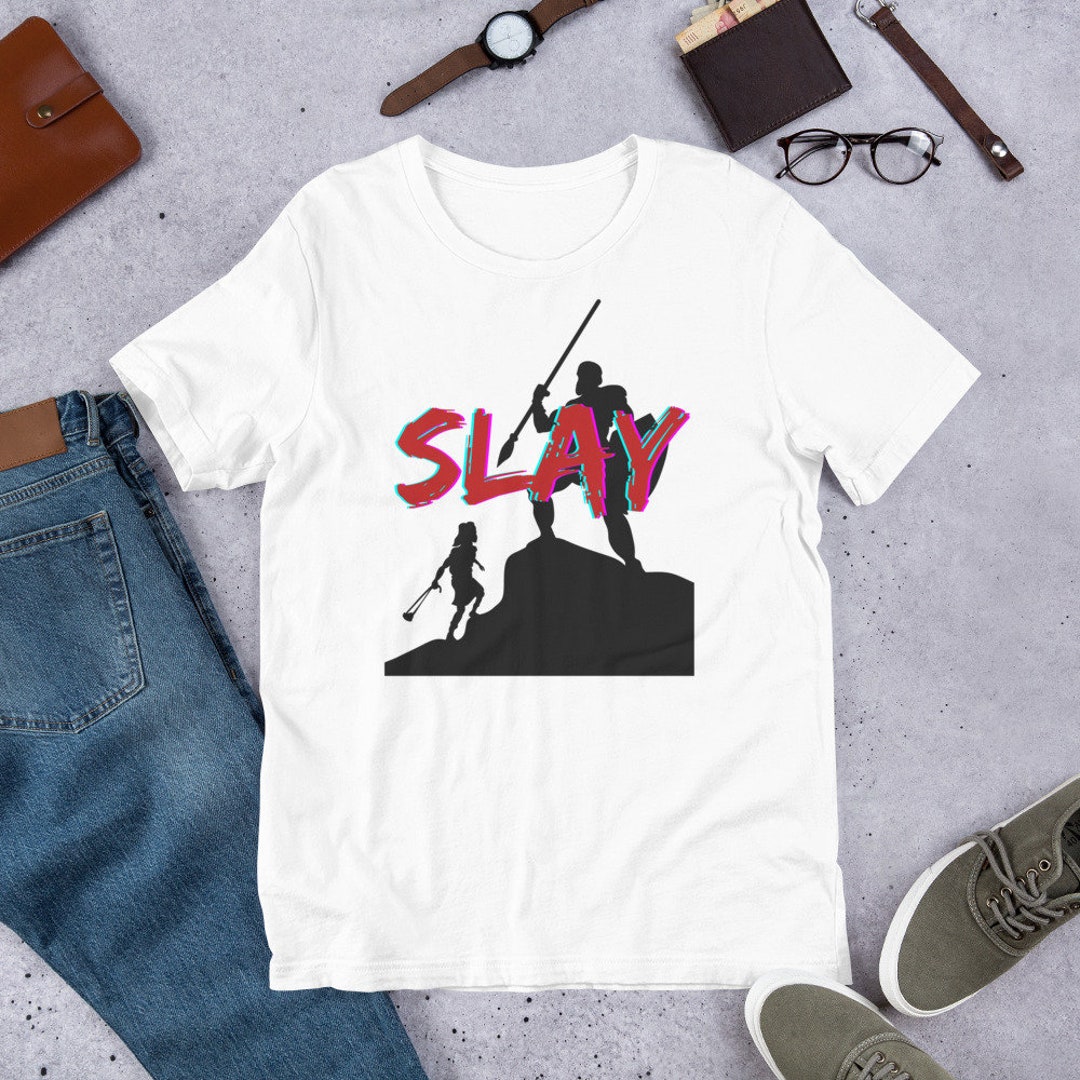 Slay David and Goliath Bible Unisex T-shirt Extended Sizes - Etsy