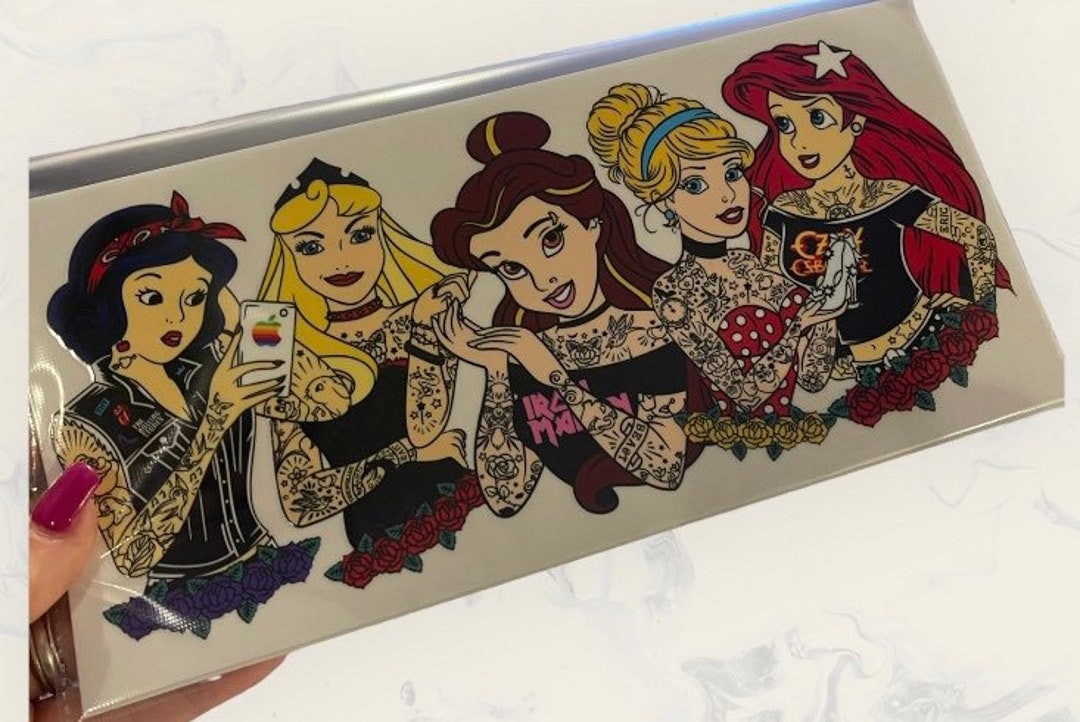 Tatted Princesses, 16 Oz Libbey, Ready to Apply UV Dtf Wrap - Etsy