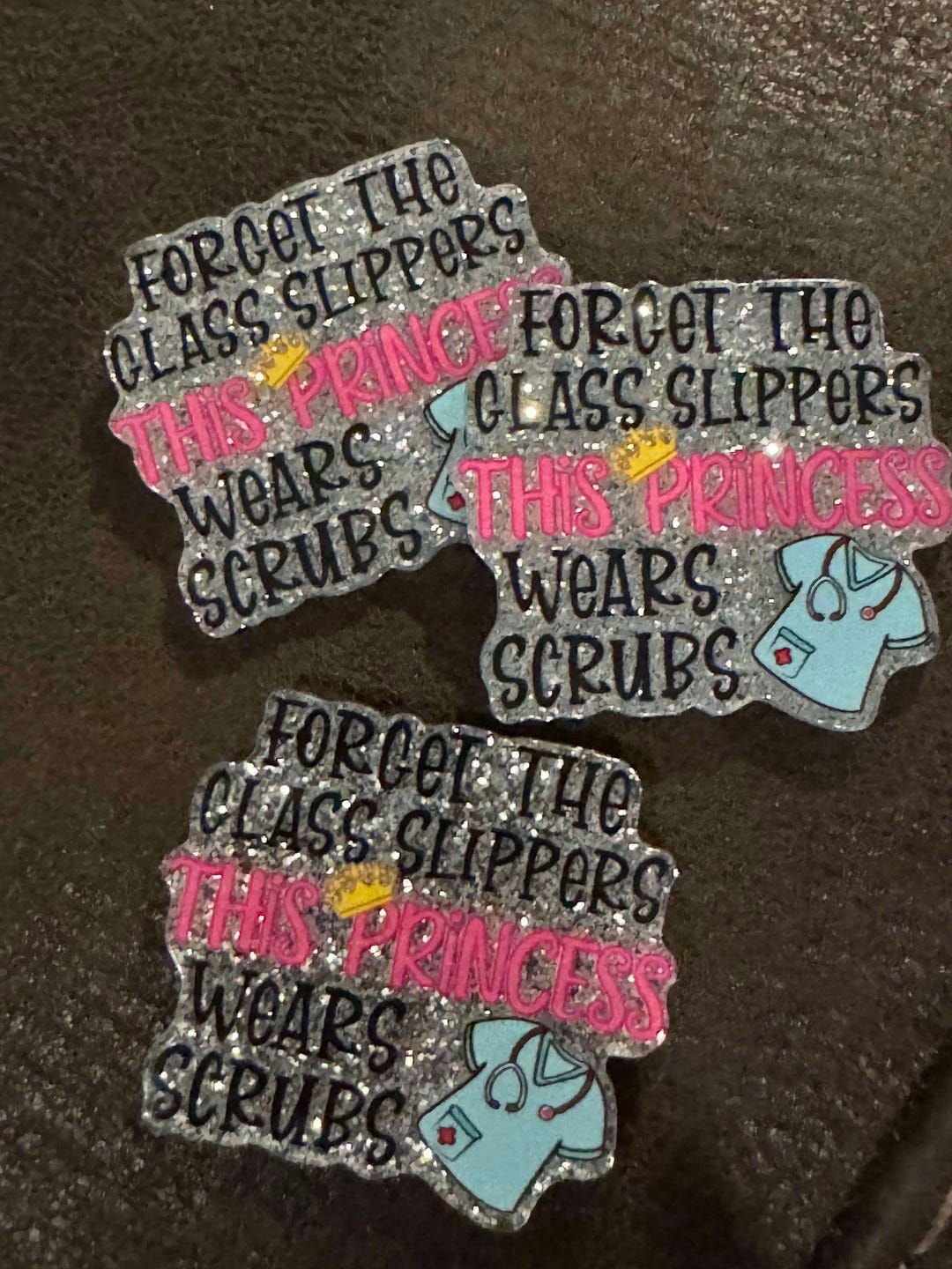 Princess Wears Scrubs, Acrylic Piece, for Badges, Pens, Earrings Etc - Etsy