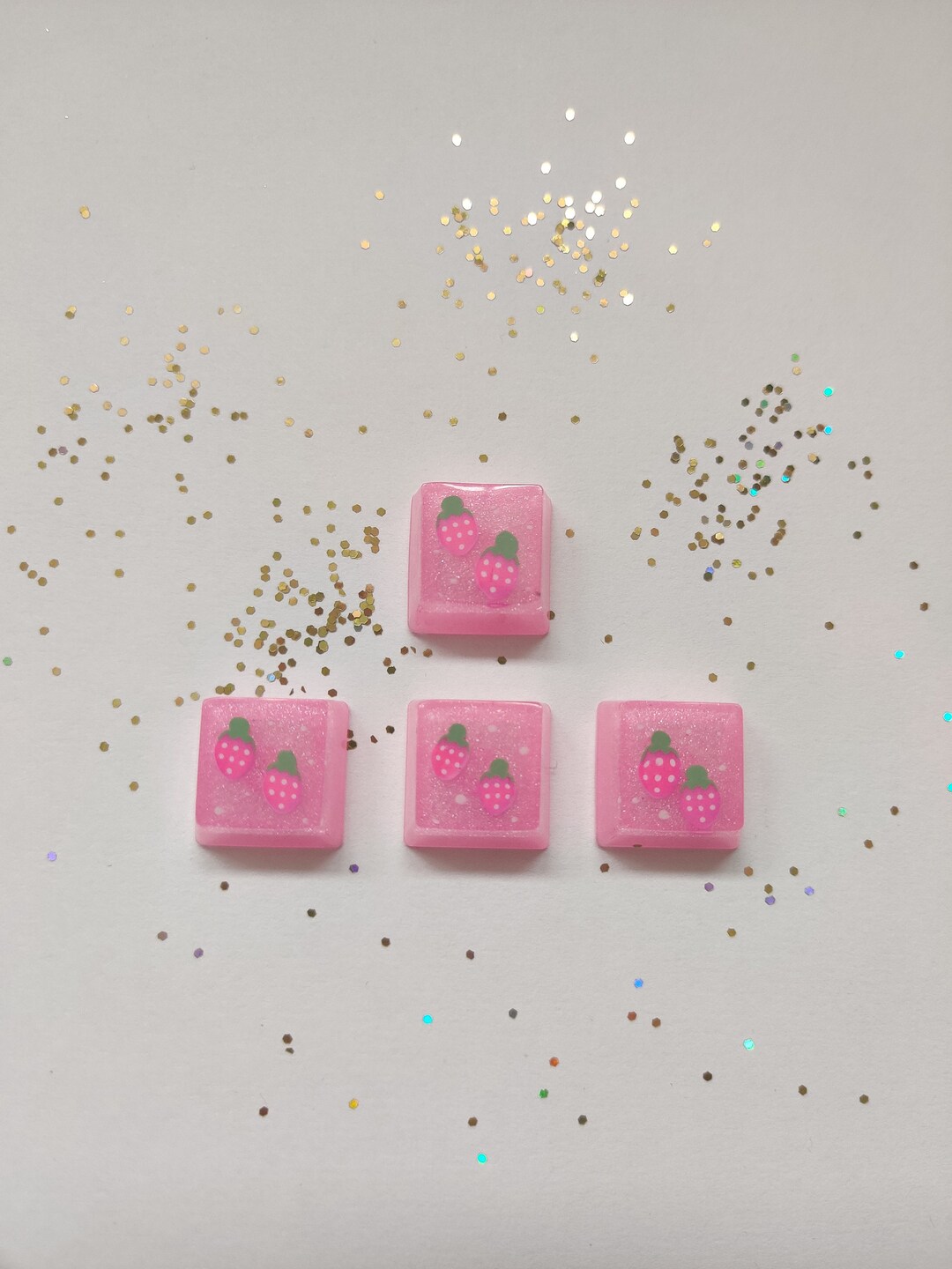 Strawberry Shortcake Artisan Keycap Resin Keycap for Cherry MX Gateron ...