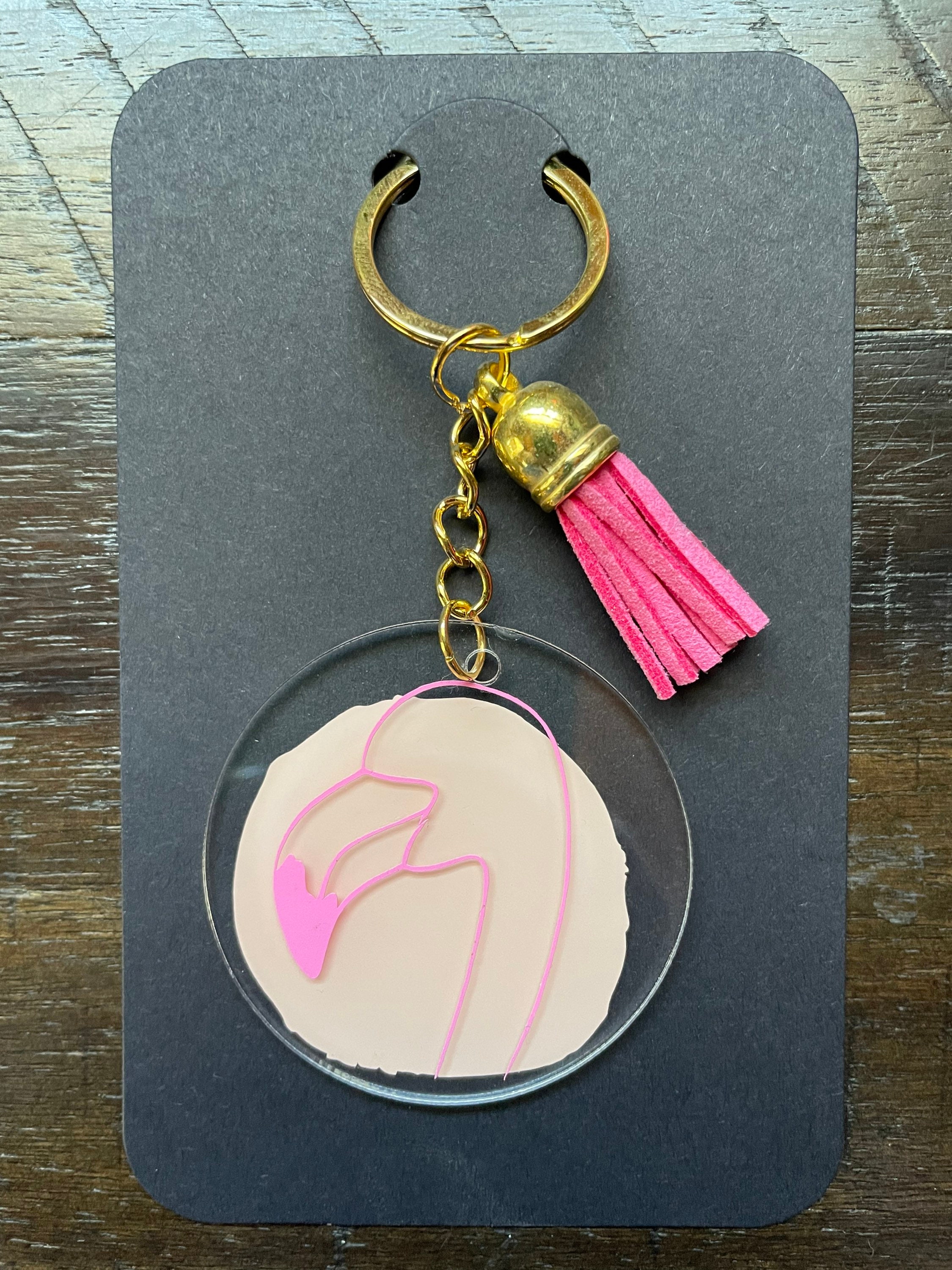Flamingo Keychains - Etsy
