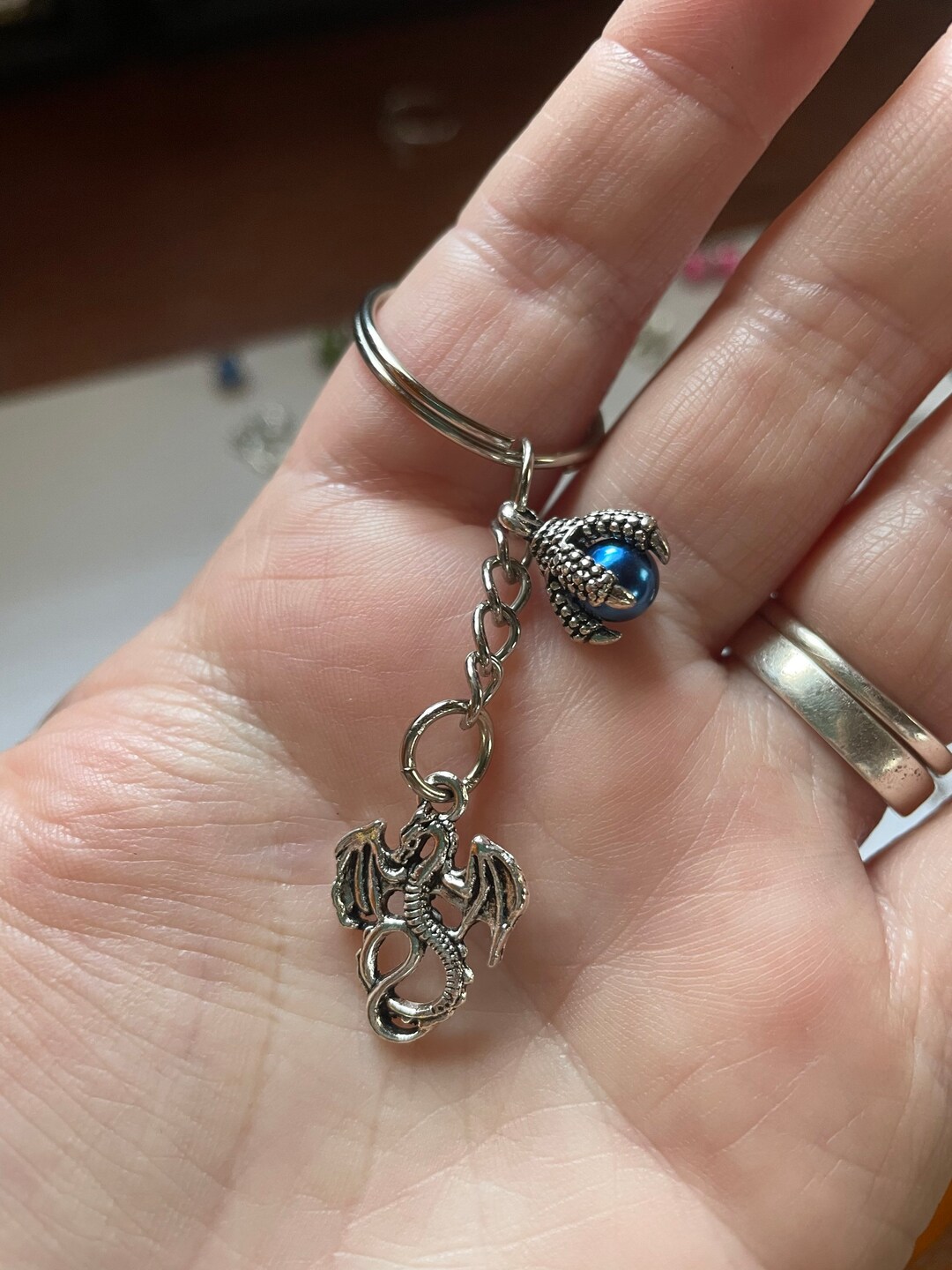 Dragon and Dragon Claw Keychains - Etsy