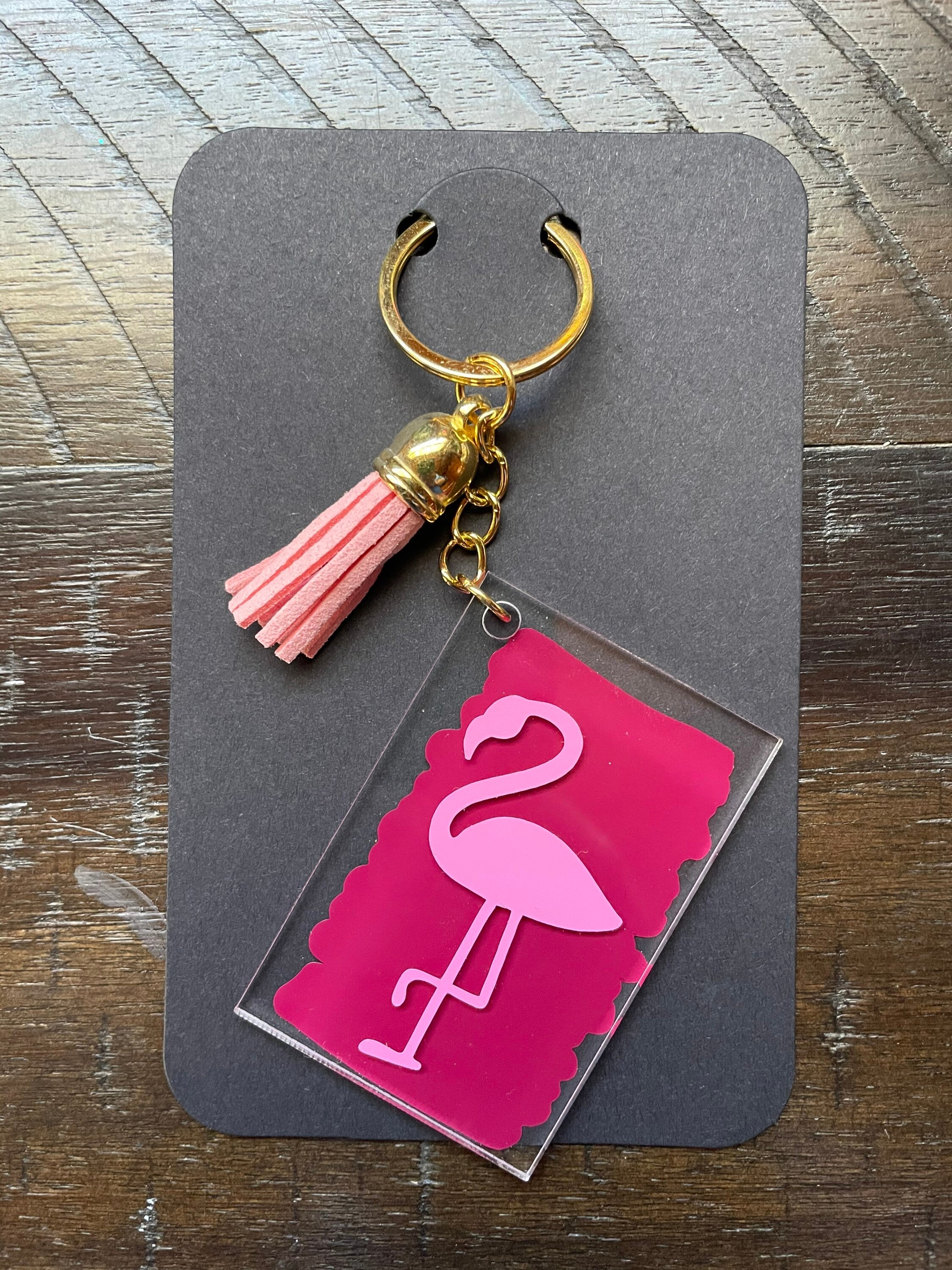 Flamingo Keychains - Etsy