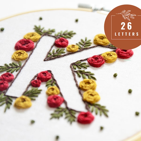 Hand Embroidery Letters - Etsy