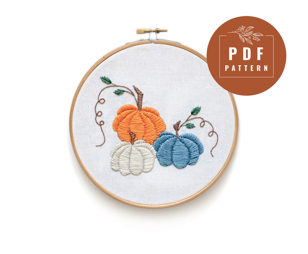 Embroidery Pattern PDF - Halloween Hand Embroidery Design - Easy ...