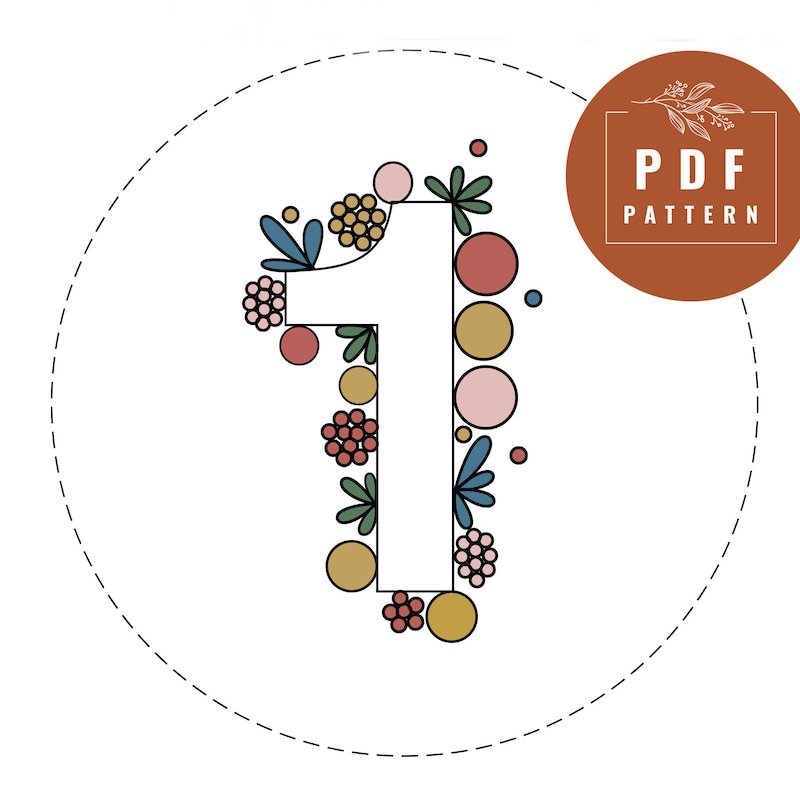 Number Embroidery - Etsy