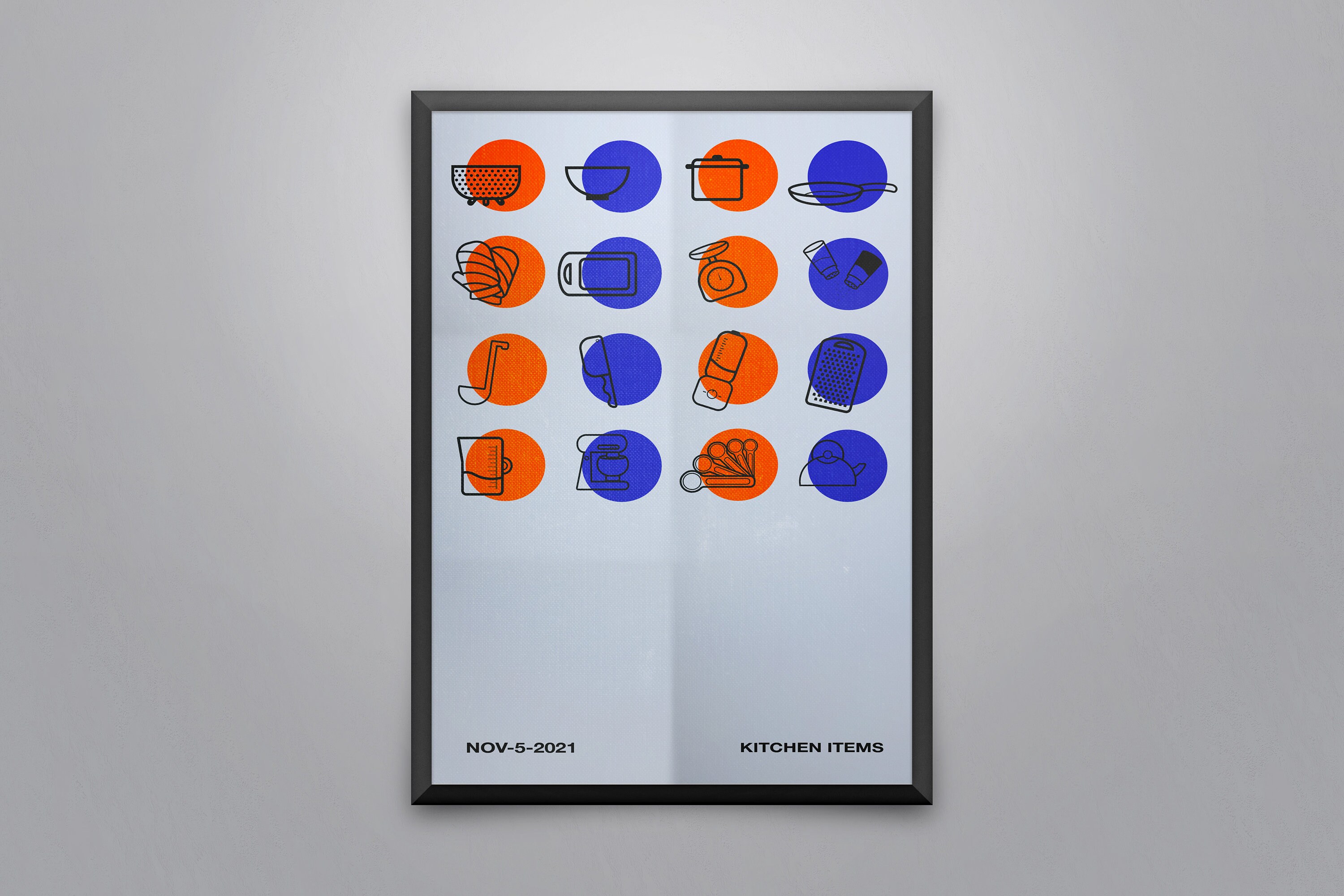 Kitchen Utensils Poster - Etsy