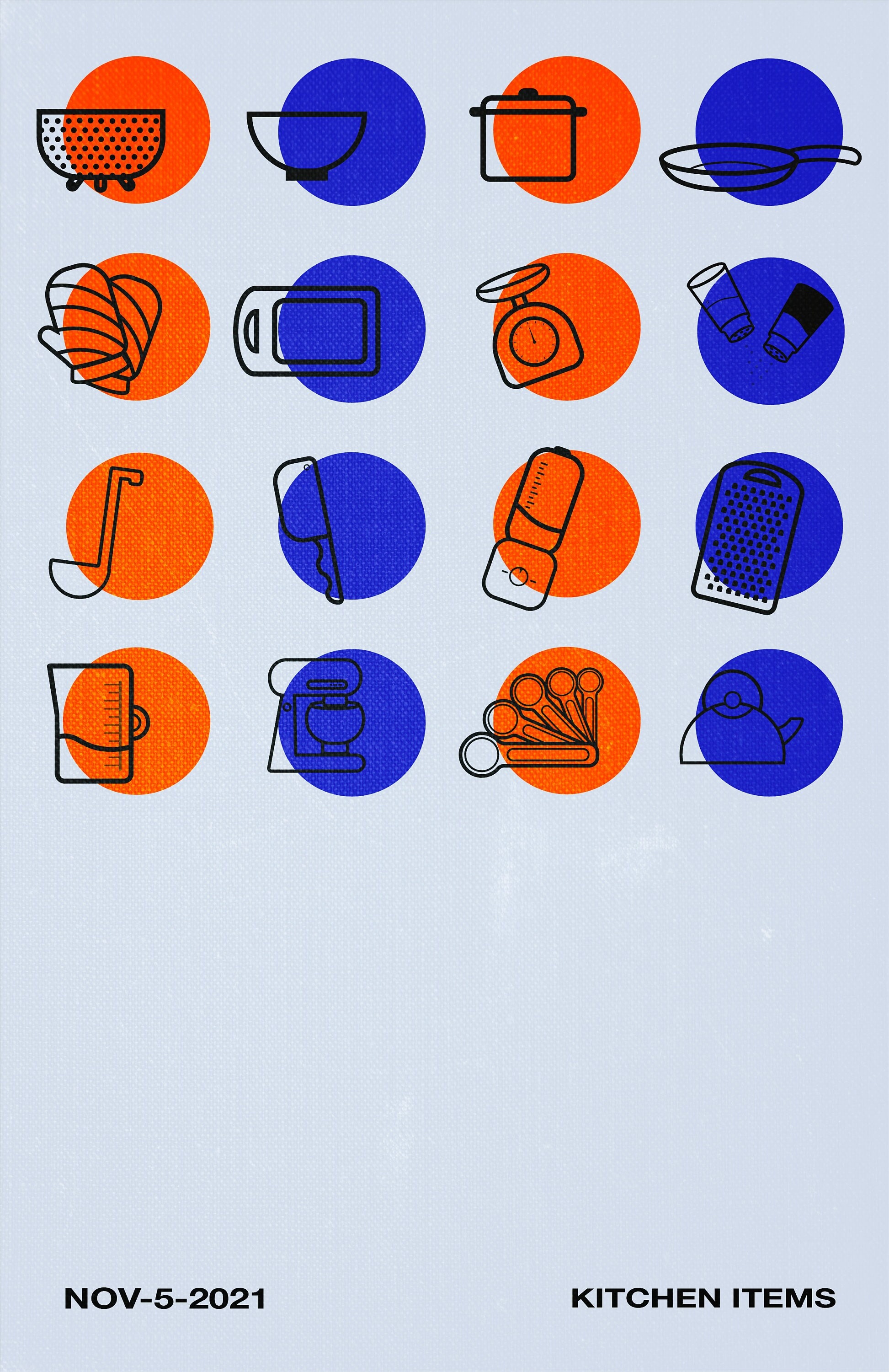 Kitchen Utensils Poster - Etsy