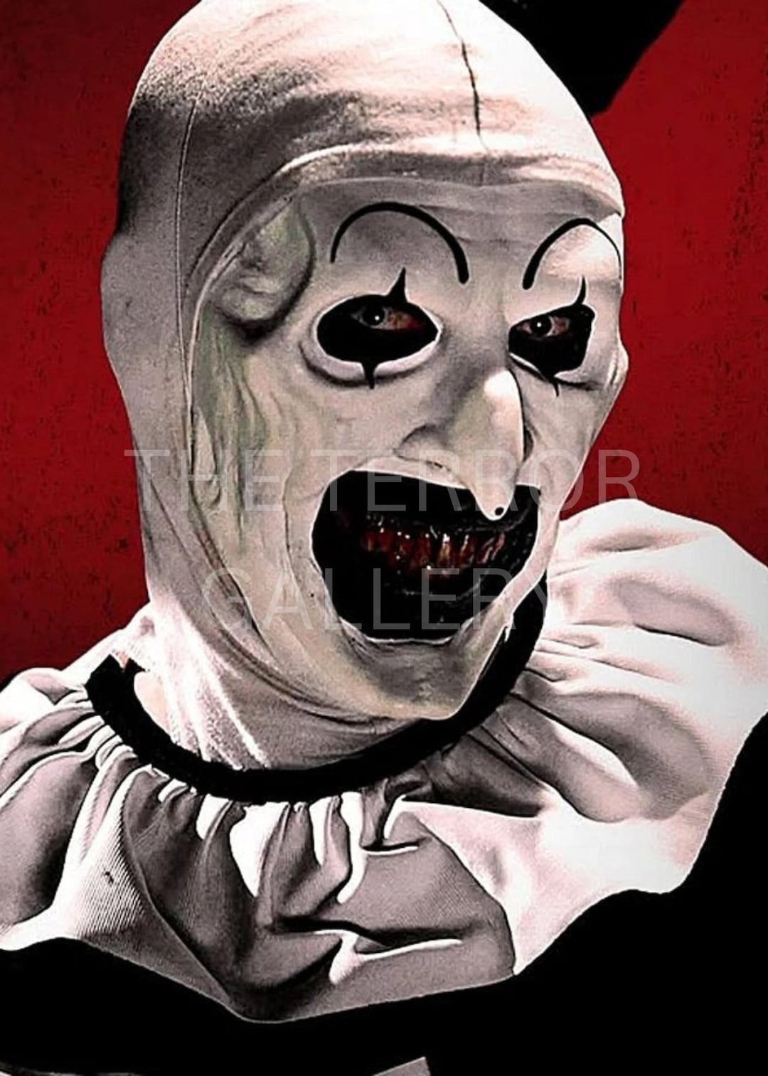 Art the Clown Creepy Smile Red Bg Photo Print Terrifier 3 Movie Art ...