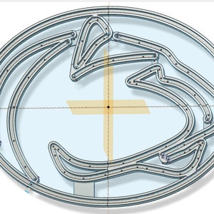 3D Printed Penn State Neon Sign STL Files | Nittany Lions Neon Sign ...
