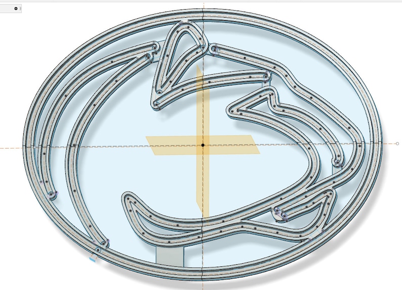 3D Printed Penn State Neon Sign STL Files Nittany Lions Neon - Etsy