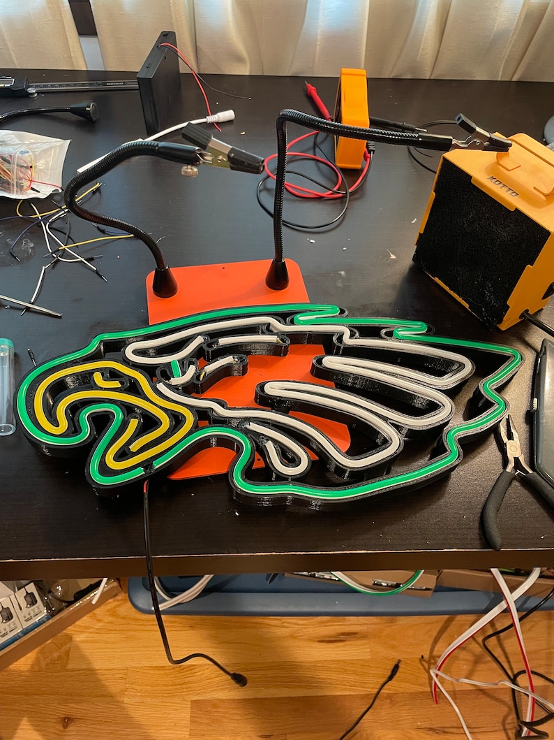 3D Printed Eagle Neon Sign STL Files - Etsy