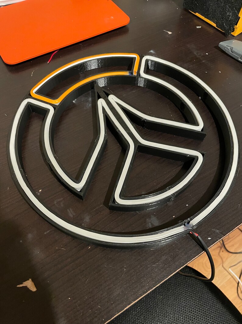 3D Printed Overwatch Neon Sign STL Files - Etsy