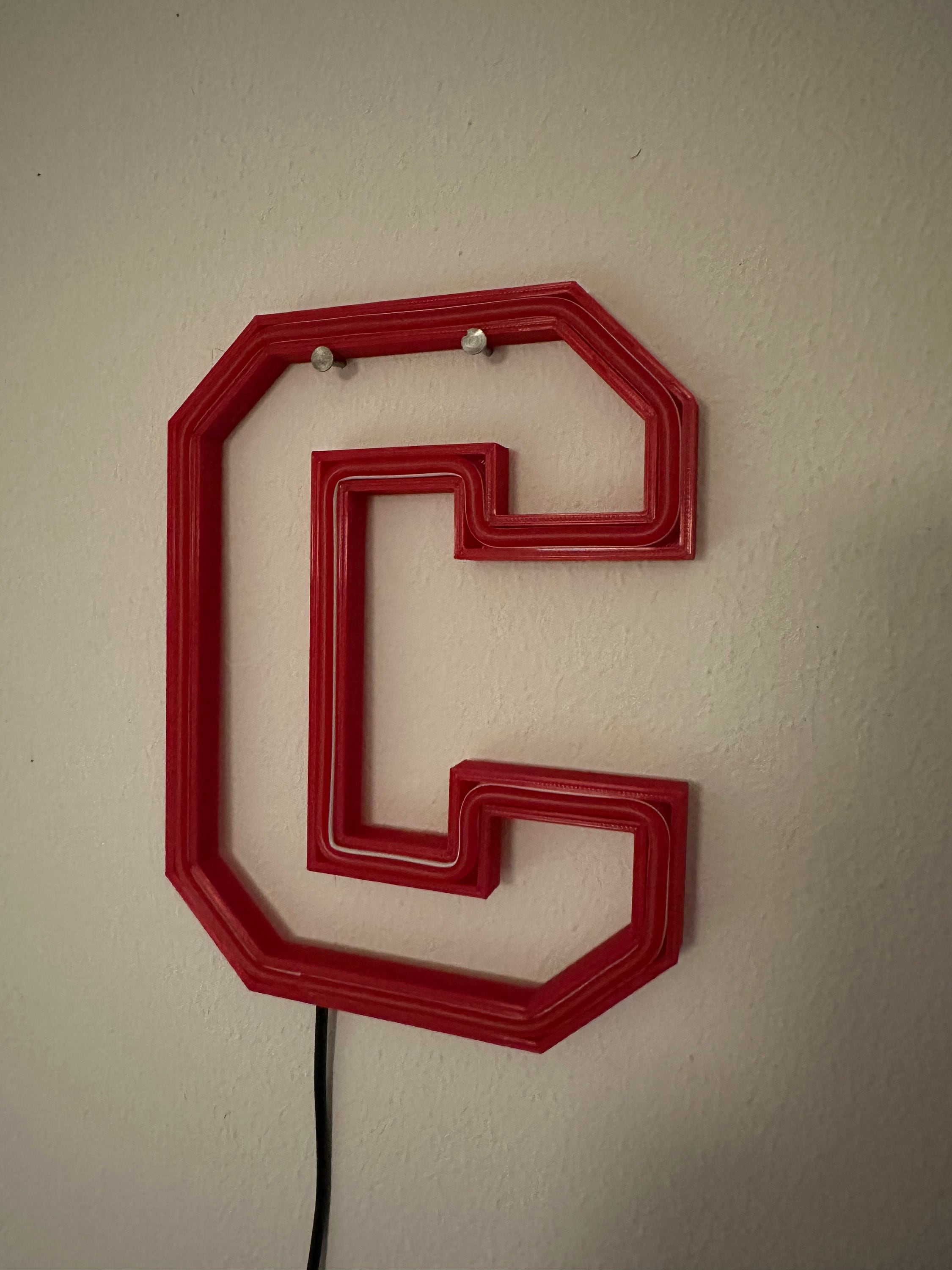 3D Printed Cornell University Neon Sign Cornell Big Red Wall - Etsy