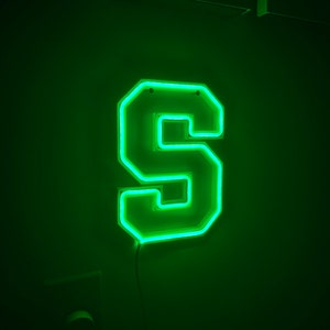 3D Printed Michigan State Neon Sign MSU Wall Art LED Light With Switch ...