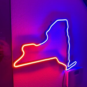 3D Printed New York State Neon Sign STL Files I Love NY Neon Sign Files ...