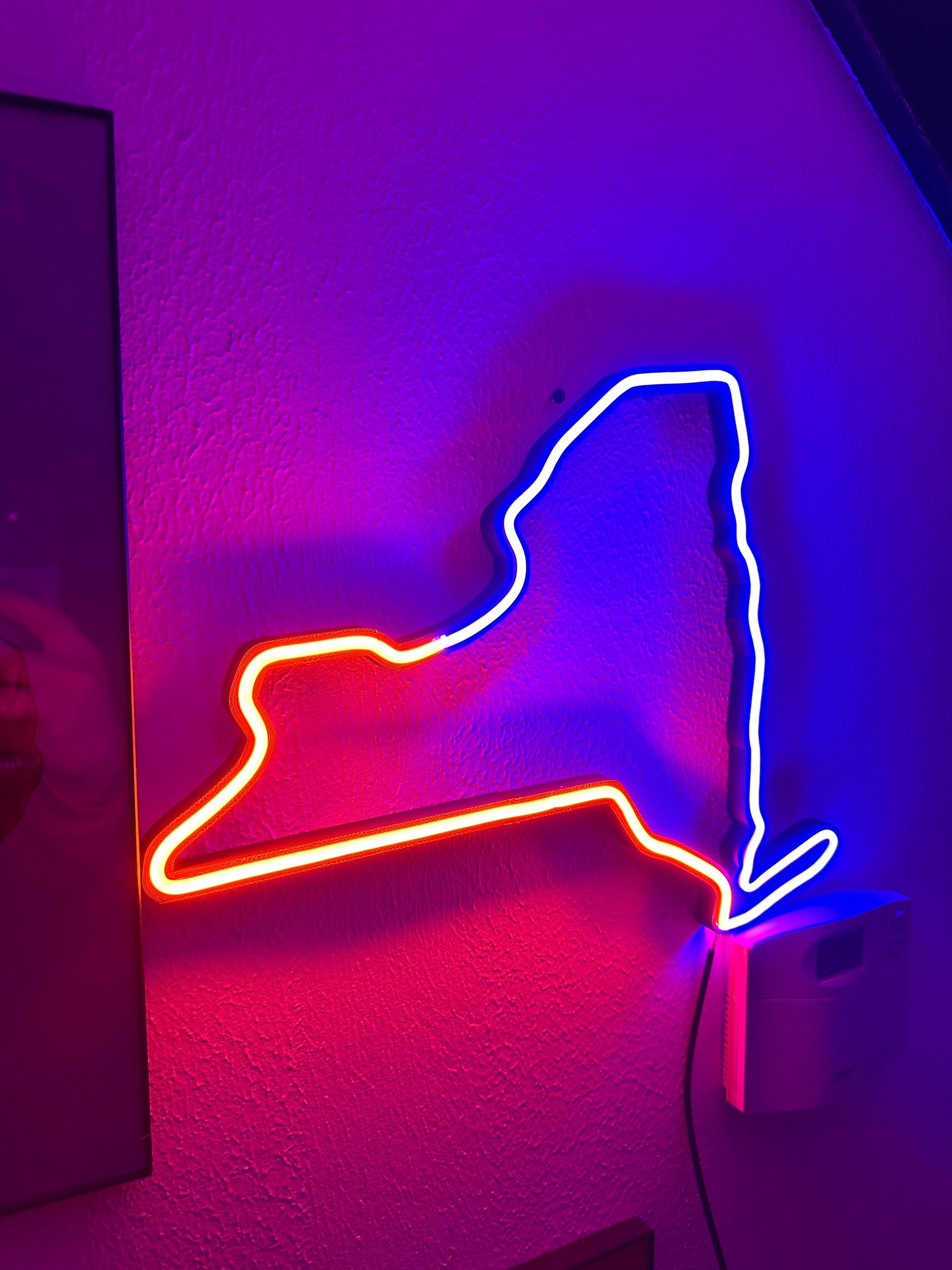 3D Printed New York State Neon Sign STL Files I Love NY Neon - Etsy
