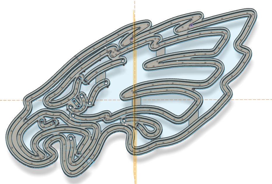 3D Printed Eagle Neon Sign STL Files - Etsy