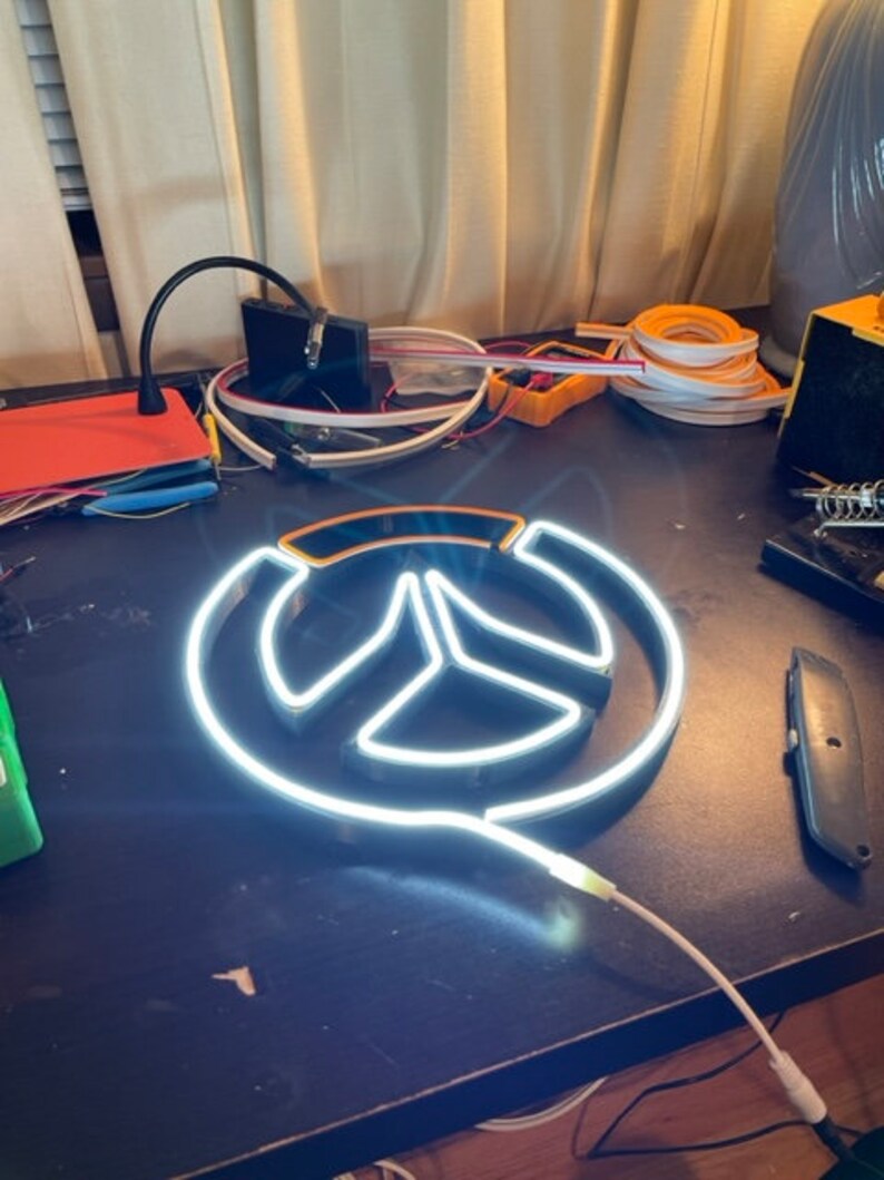 3D Printed Overwatch Neon Sign STL Files - Etsy