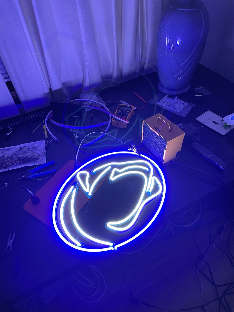 3D Printed Penn State Neon Sign STL Files Nittany Lions Neon - Etsy