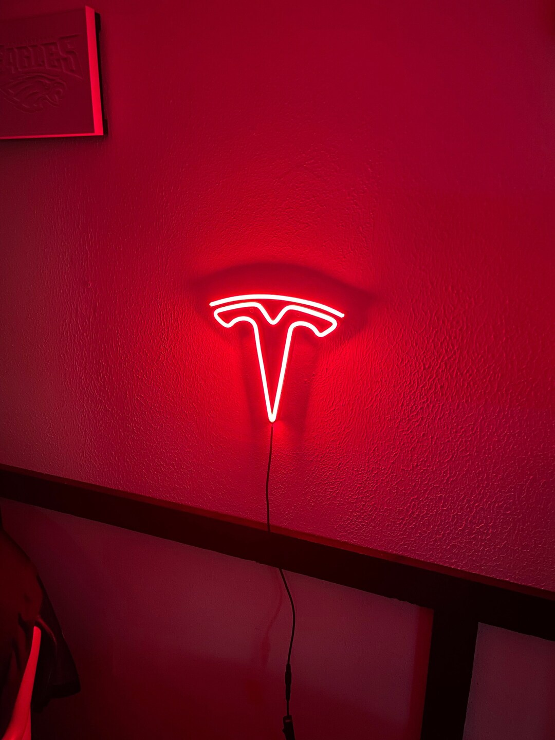 3D Printed Tesla Neon Sign Tesla Motors Logo Wall Art LED - Etsy