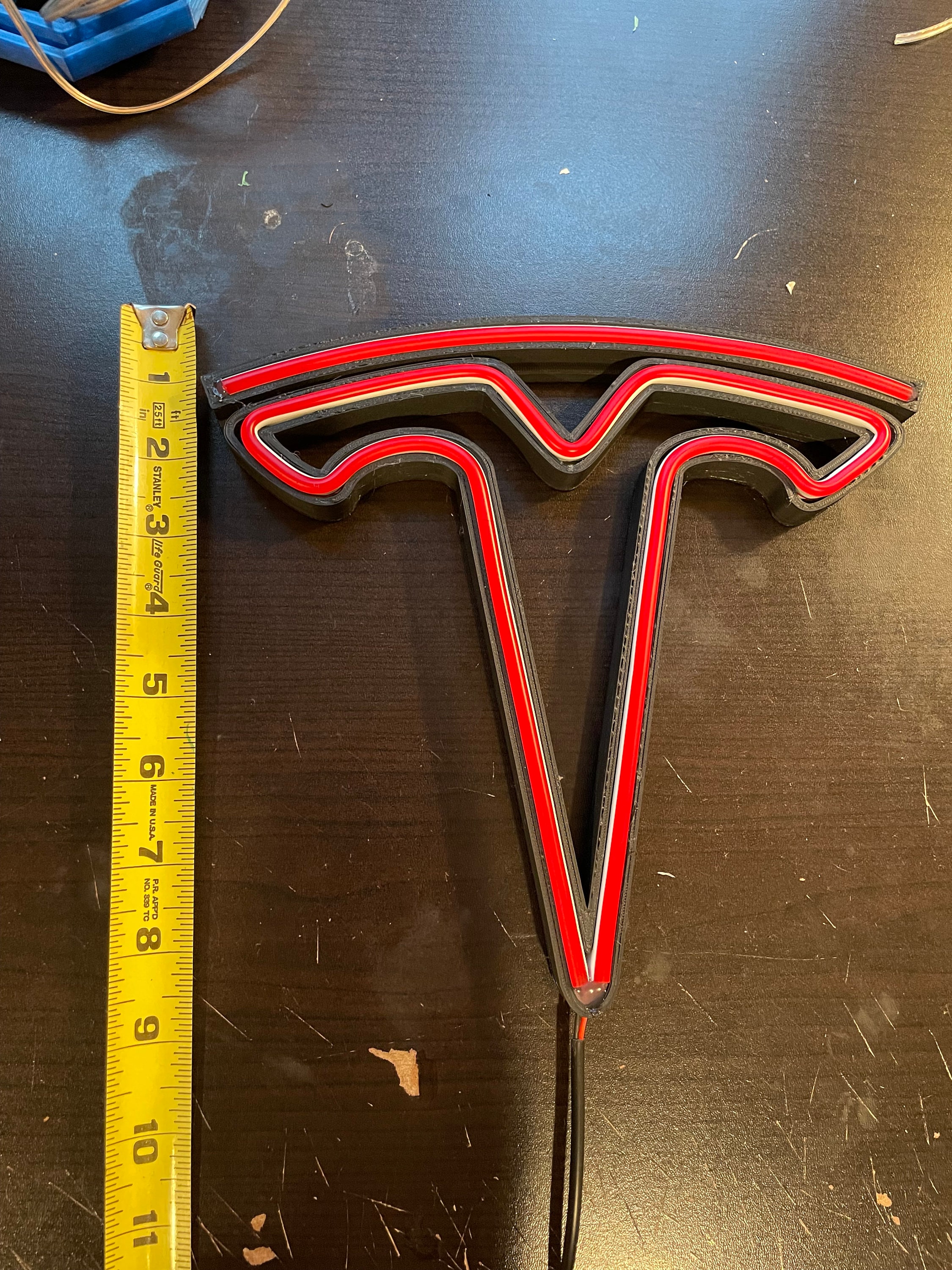 3D Printed Tesla Neon Sign Tesla Motors Logo Wall Art LED - Etsy