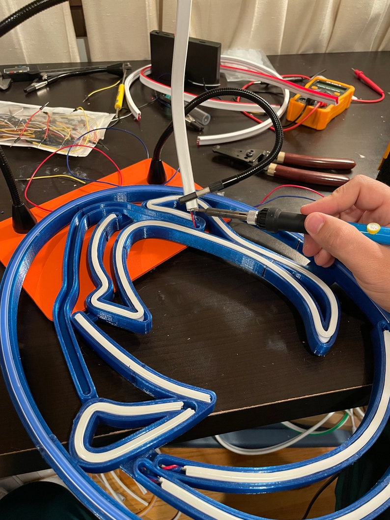 3D Printed Penn State Neon Sign STL Files Nittany Lions Neon - Etsy