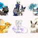 Alolan Vulpix, Garchomp, Shinx Prints - Etsy