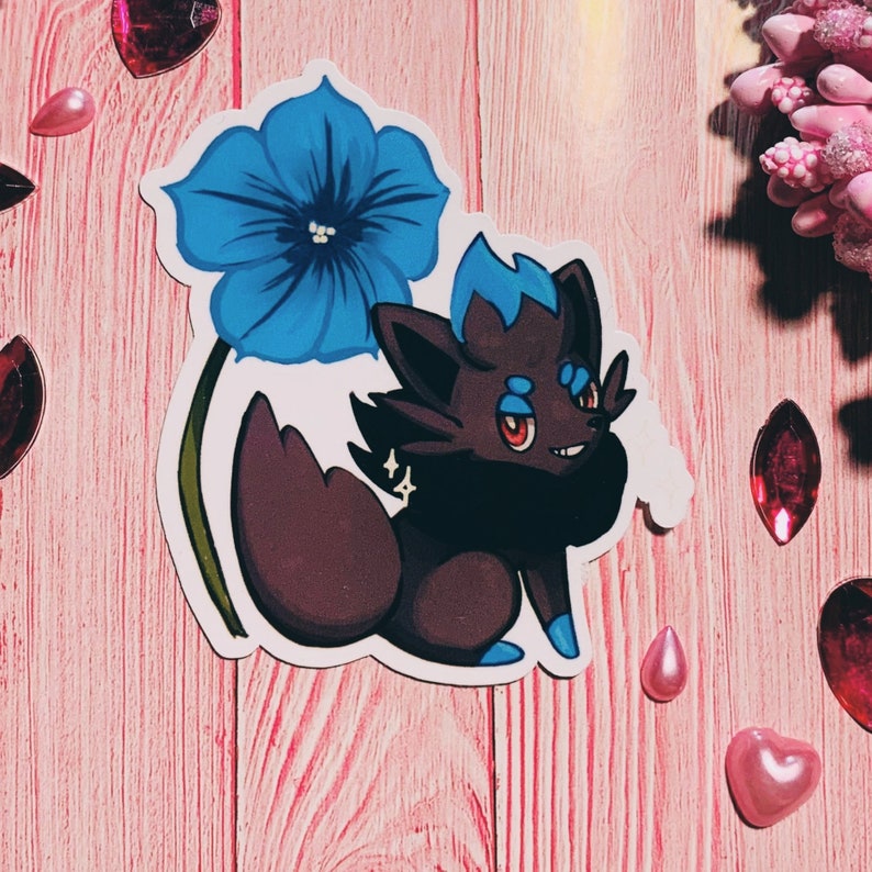 SHINY Fox With Flowers Hisuian Zorua Alolan Vulpix and More - Etsy