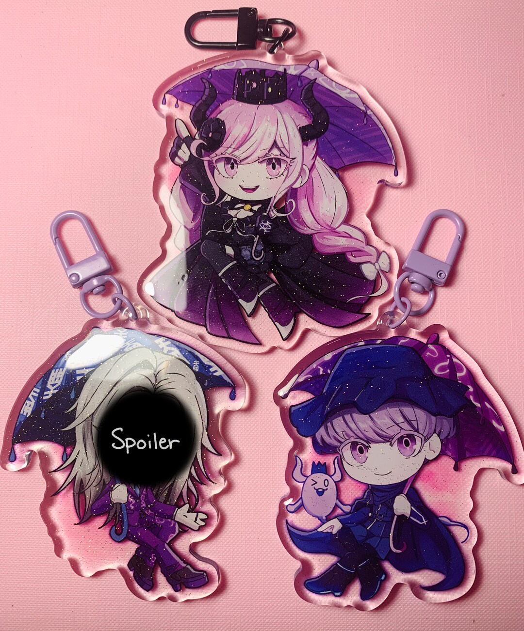 Makoto, Yuma, Shinigami RAIN CODE 3in Glitter Epoxy Acrylic Keychain - Etsy