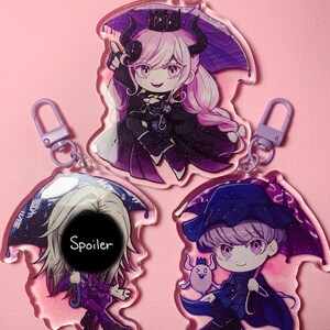 Makoto, Yuma, Shinigami RAIN CODE 3in Glitter Epoxy Acrylic Keychain - Etsy