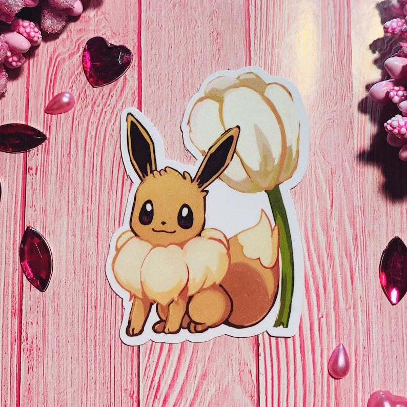 Fox With Flowers Hisuian Zorua, Alolan Vulpix and More | 2.5 in Vinyl ...