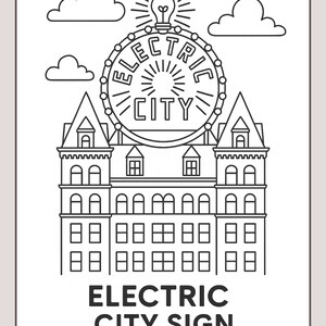 Scranton Coloring Pages, Home of the Office - Etsy