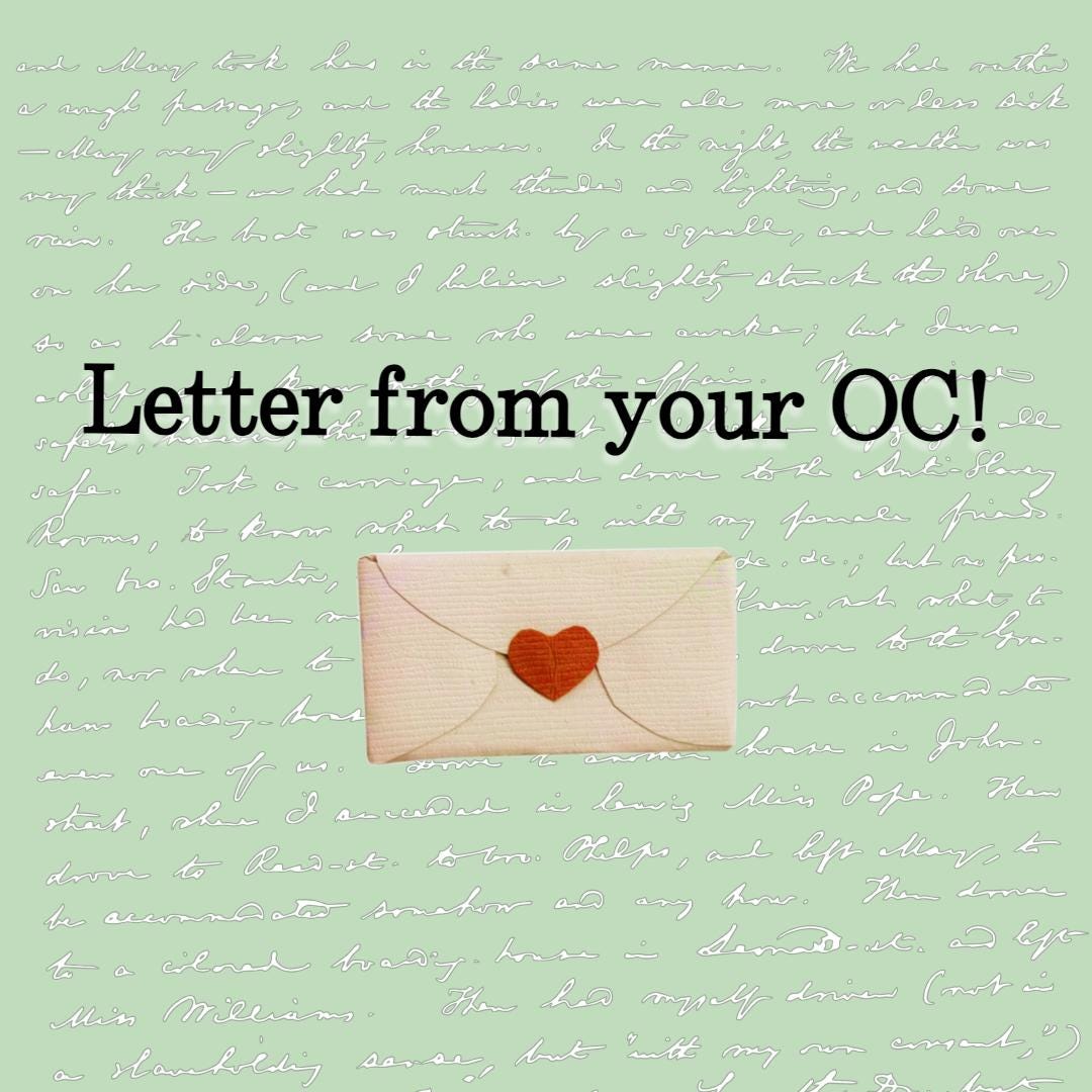 Origional Character Letter - Etsy
