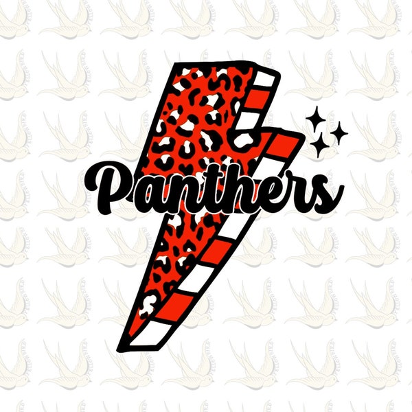 Lightning Bolt Panther - Etsy UK